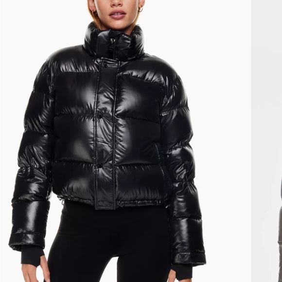 Aritzia | Jackets & Coats | Aritzia Superpuff Shorty Black Higloss ...